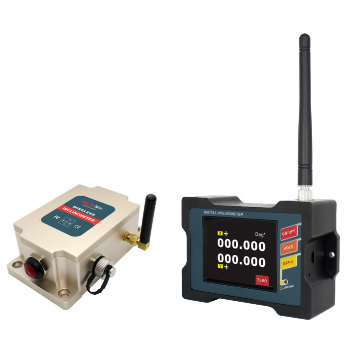 SCA126W Battery Power Wireless Inclinometer , Dual Axis Lora Wireless ...