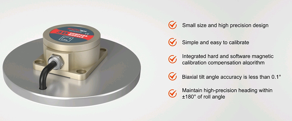 ROV 3D Electronic Compass Underwater Robot High Precision Sensor Roll ...