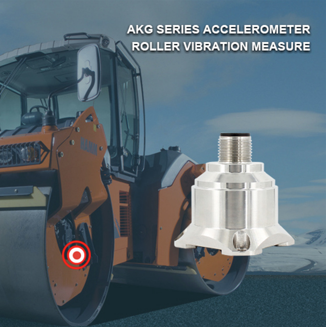 RS232 Output Digital Accelerometer Type Vibration Measurement Sensor ...