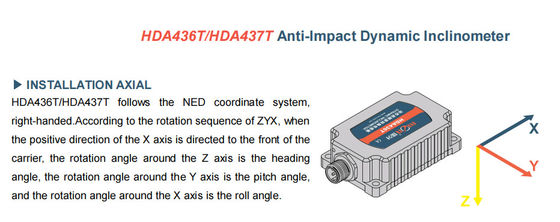 Mems Dynamic Inclinometer For Railway / Drilling / Ship Navigation
