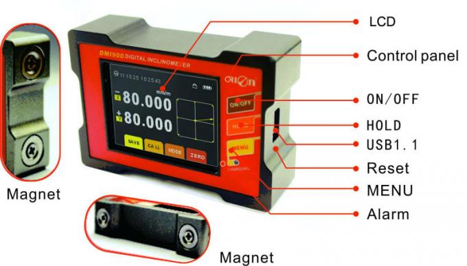 100Hz 70C 2 Axis Digital Inclinometer USB