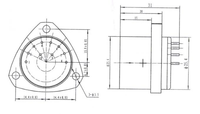 AKG39 4000Hz Output Triaxial Digital Accelerometer , RS232 MEMS Vibration Sensor