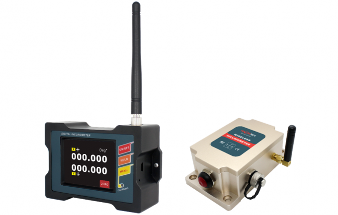 Long Distance Wireless Inclinometer With Display , Lora Wireless Angle ...