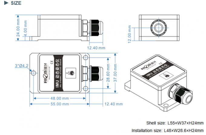 TL720D CANbus Gyro Sensor For AGM Wheel Position Control Vibration Testing