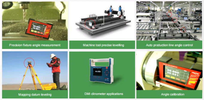 High Resolution 0.0005° Portable 2 Axis Digital Inclinometer IP54 ...