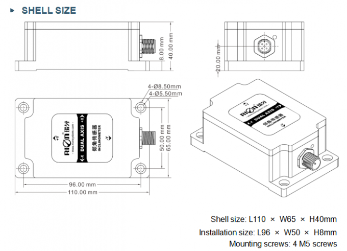 ACA2200T ANALOG SERVO INCLINOMETER WITH ULTRA-HIGH ACCURACY AND STRONG ...